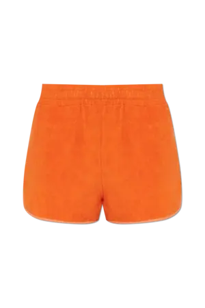 Versace Terry Cotton Shorts Orange