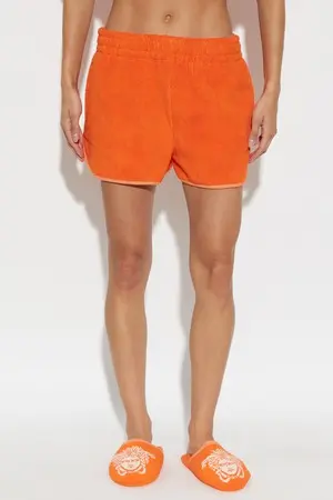 Versace Terry Cotton Shorts - Orange