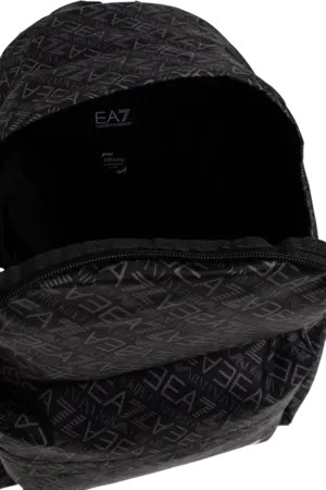 EA7 Monogram Backpack - Black