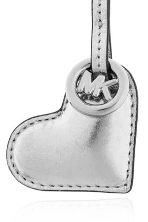 Michael Kors Keychain With Heart-shaped Pendant - Silver