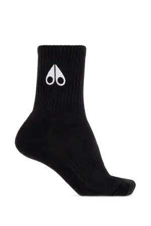 Moose Knuckles Logo Ankle Socks - Black
