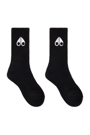 Moose Knuckles Logo Ankle Socks - Black