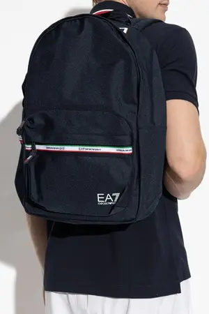 EA7 Backpack With Logo - Navy Blue