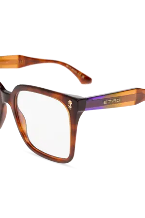 Etro Geometric Eyeglasses - Brown