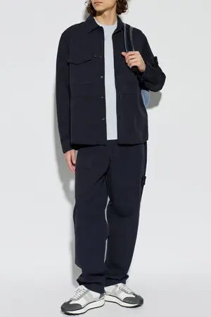 Stone Island Loose-fit Trousers - Navy Blue