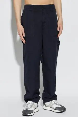 Stone Island Loose-fit Trousers - Navy Blue