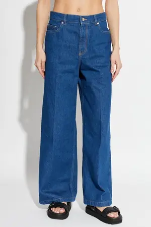 Maison Kitsuné Wide-leg Jeans - Blue