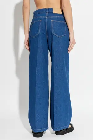 Maison Kitsuné Wide-leg Jeans - Blue