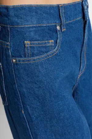 Maison Kitsuné Wide-leg Jeans - Blue