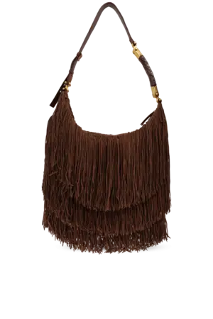 Balmain Hobo Shoulder Bag - Brown