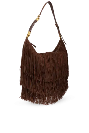 Balmain Hobo Shoulder Bag - Brown