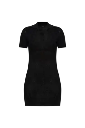 Amiri Mini Dress With Lurex Thread - Black