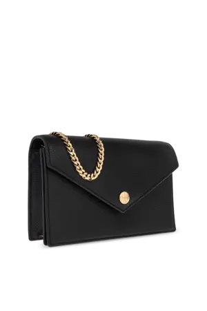 Tory Burch Wallet On "pebble" Chain - Black