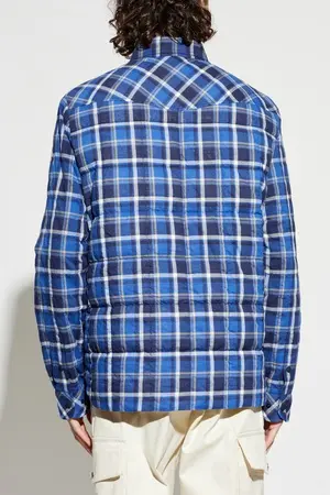 Moncler Day-namic Quilted Check Shirt Jacket