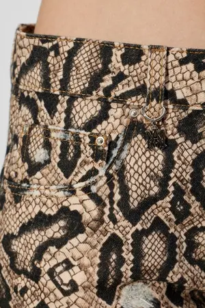 Amiri Animal Print Shorts