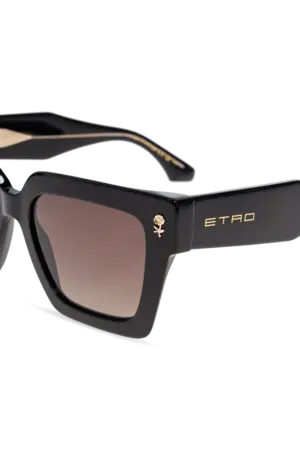 Etro Color Stripes Sunglasses - Black