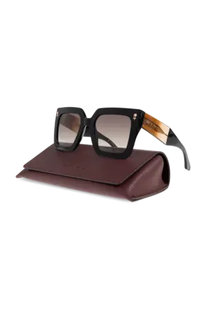 Etro Rectangle Full Rim Sunglasses - Black