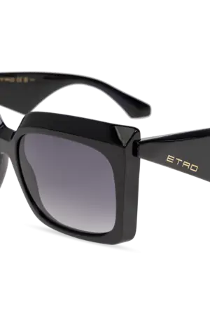 Etro Tailoring Square Frame Sunglasses - Black