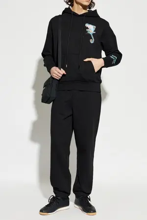 Iceberg Sweatpants With Cuffed Legs - Black