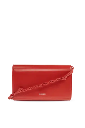 JIL SANDER Tangle Belt Wallet - Red