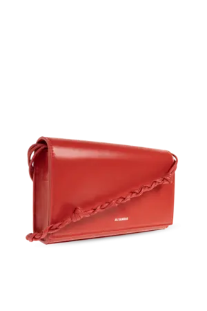 JIL SANDER Tangle Belt Wallet - Red