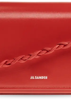 JIL SANDER Tangle Belt Wallet - Red