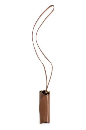JIL SANDER Leather Key Case - Brown
