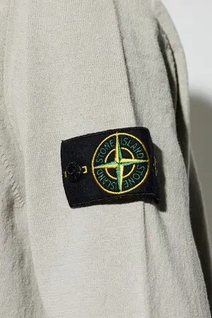 Stone Island Crew Neck Cotton Sweater - Grey