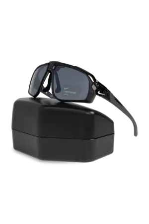 Nike Geometric Sports Sunglasses - Black