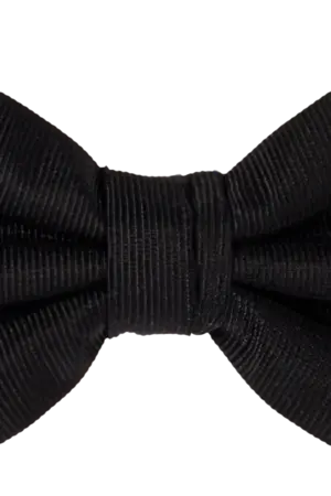 Giorgio Armani Silk Bow Tie - Black
