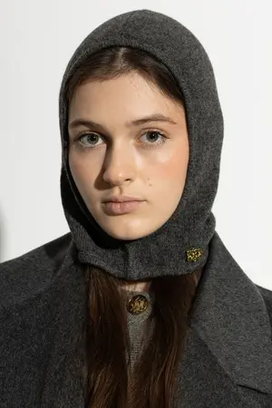 GANNI Wool Hood - Grey