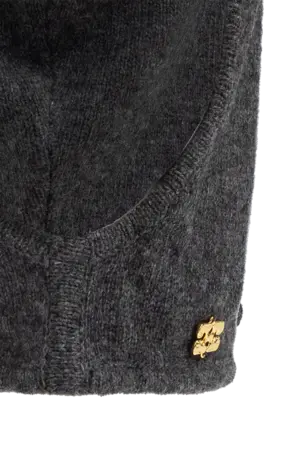 GANNI Wool Hood - Grey