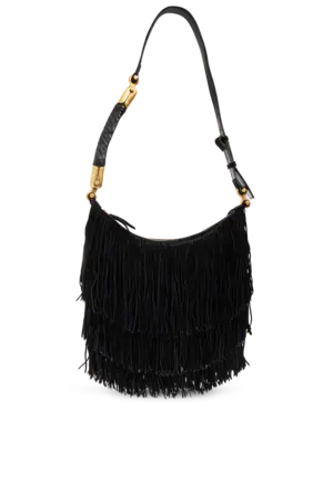 Balmain Hobo Medium Shoulder Bag - Black