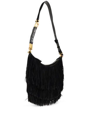 Balmain Hobo Medium Shoulder Bag - Black