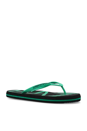 EA7 Rubber Flip-flops With Logo