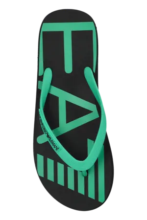 EA7 Rubber Flip-flops With Logo
