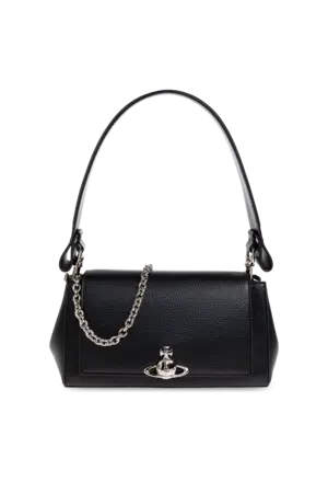 VIVIENNE WESTWOOD Hazel Medium Shoulder Bag - Black