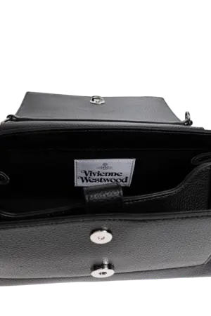 VIVIENNE WESTWOOD Hazel Medium Shoulder Bag - Black