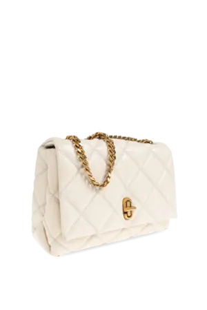 Marc Jacobs Leather Shoulder Bag With Logo - Cream