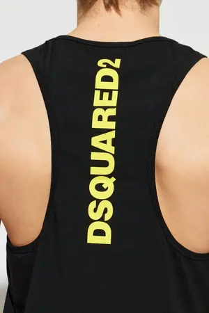 Dsquared2 Ribbed Sleeveless Lingerie Top
