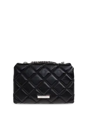 Marc Jacobs Leather Shoulder Bag With Logo - Black