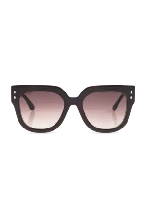 Isabel Marant Geometric Frame Sunglasses - Brown