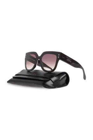 Isabel Marant Geometric Frame Sunglasses - Brown