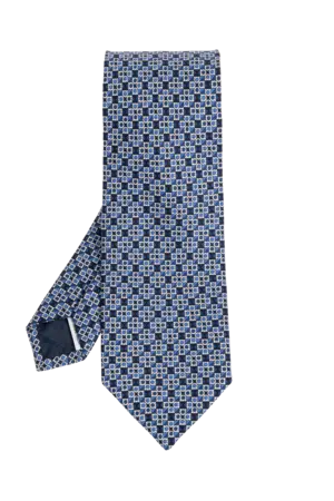FERRAGAMO Silk Neck Tie - Blue
