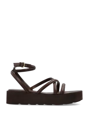 GIANVITO ROSSI Platform Sandals - Brown