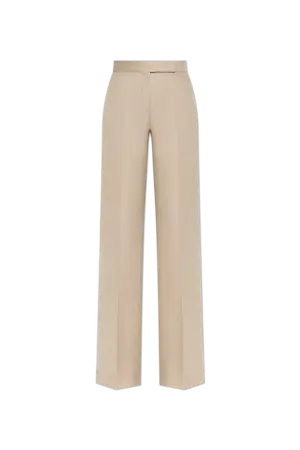 Max Mara Angus" Linen Trousers - Beige