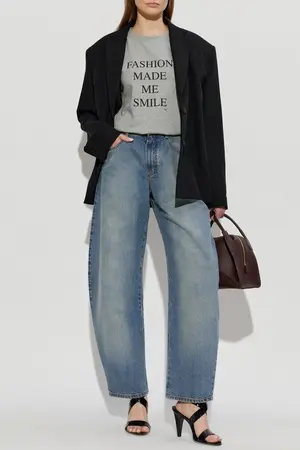 Victoria Beckham Printed T-shirt - Grey