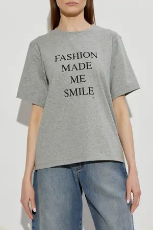 Victoria Beckham Printed T-shirt - Grey