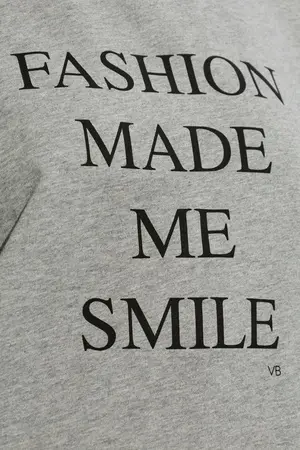 Victoria Beckham Printed T-shirt - Grey