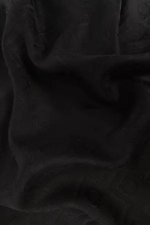 FERRAGAMO Scarf With Monogram - Black